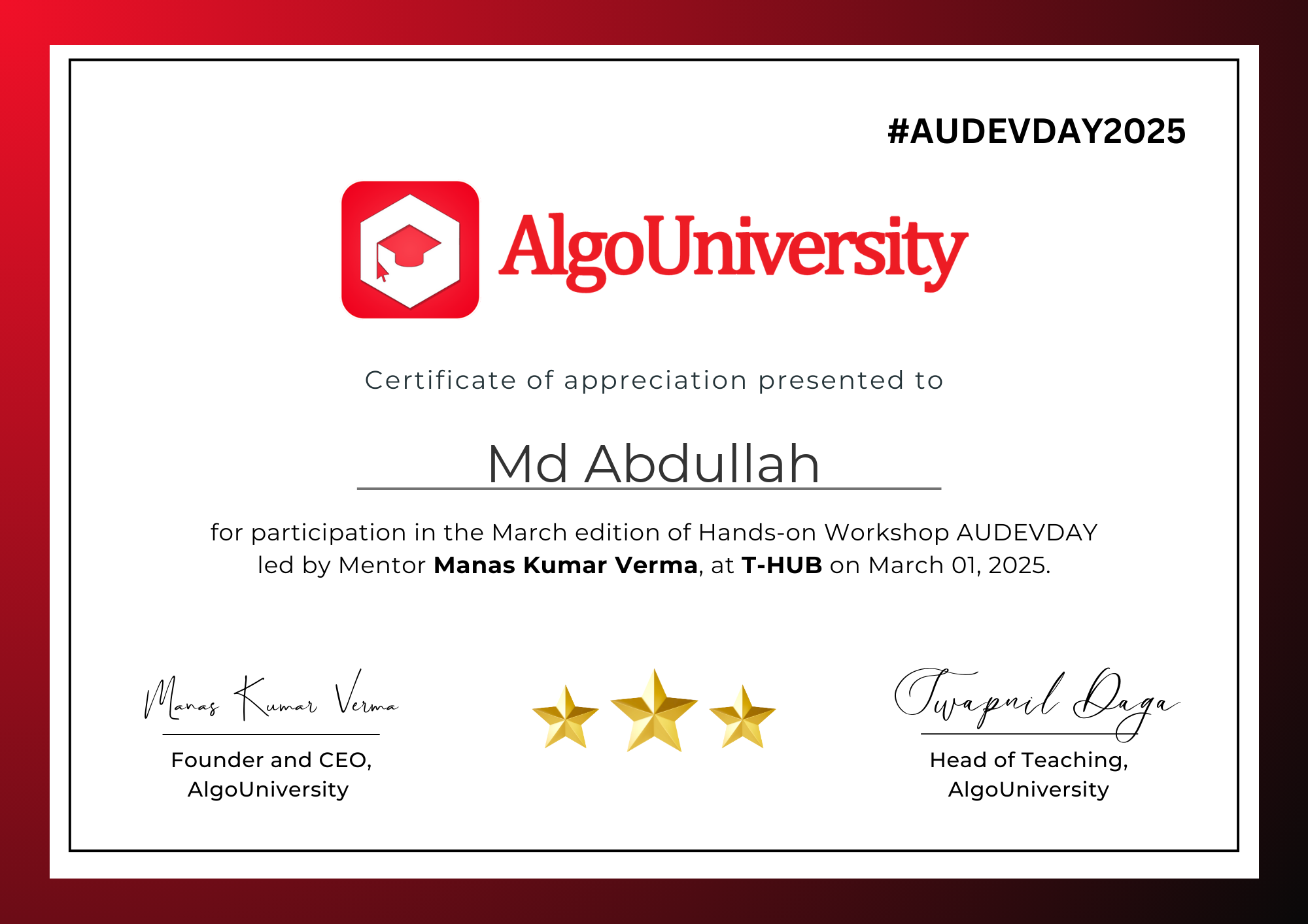 Md Abdullah - Frontend Developer || Next.js || React.js || MERN Stack | LinkedIn